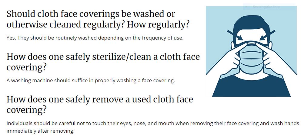 Use of Cloth Face Coverings to Help Slow the Spread of COVID-19 from ...